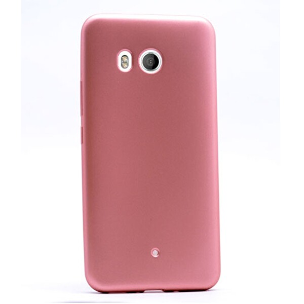 Gpack Htc U11 Kılıf Premier Silikon Mat Esnek Bronz