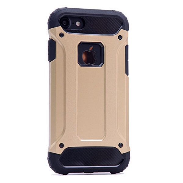 Gpack Apple iPhone 7 Plus Kılıf Crash Zırh Koruma Gold + Nano Glass Gpack Apple iPhone 7 Plus Kılıf Crash Zırh Koruma Gold + Nano Glass