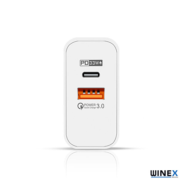 Winex PD33W 65 W USB A Quick Charger 3.0 USB A To Micro 3 Metre Kablolu ...