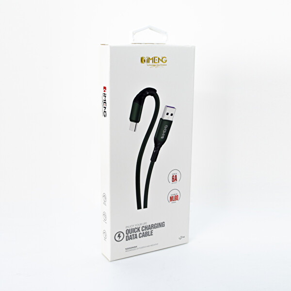 İMENG ML60 6A 100W USB A To Micro Yeşil Data Ve Hızlı Şarj Kablosu ...