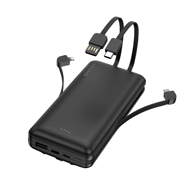Shaza 4'ü 1 Arada 20.000 mAH Smart Chip Siyah Powerbank Fiyatı ve ...