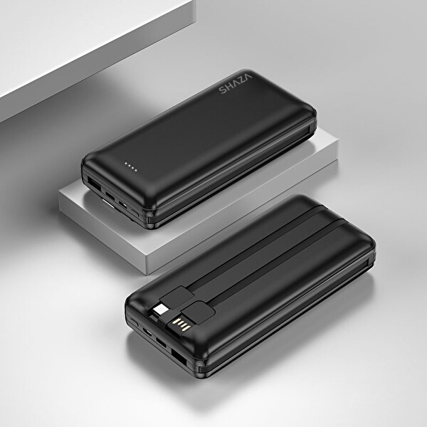 Shaza 4'ü 1 Arada 20.000 mAH Smart Chip Siyah Powerbank Fiyatı ve ...