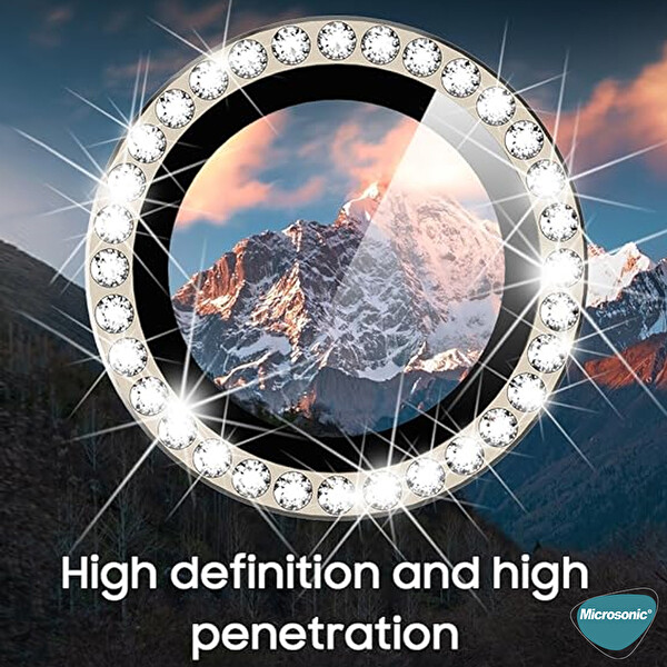 Microsonic Apple iPhone 16 Pro Tekli Diamond Taşlı Kamera Koruma Camı Siyah Fiyatı ve ...