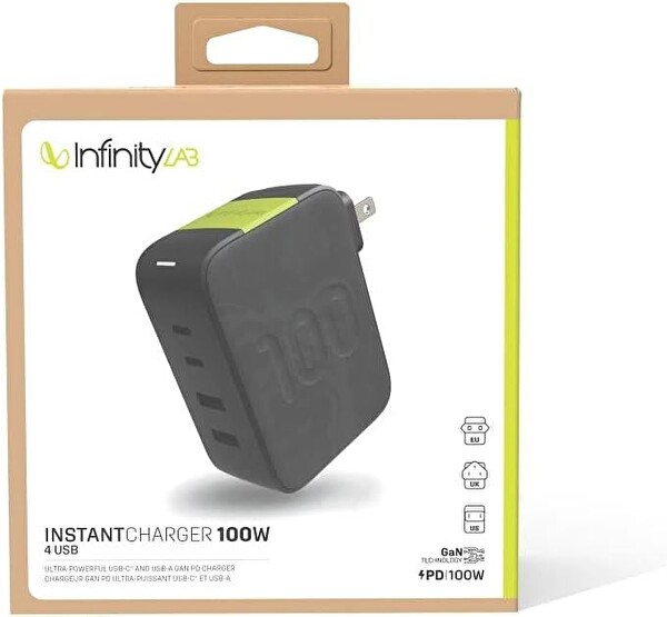 Infinity Lab InstantCharger 100W 4 USB Şarj Cihazı Siyah IL ...