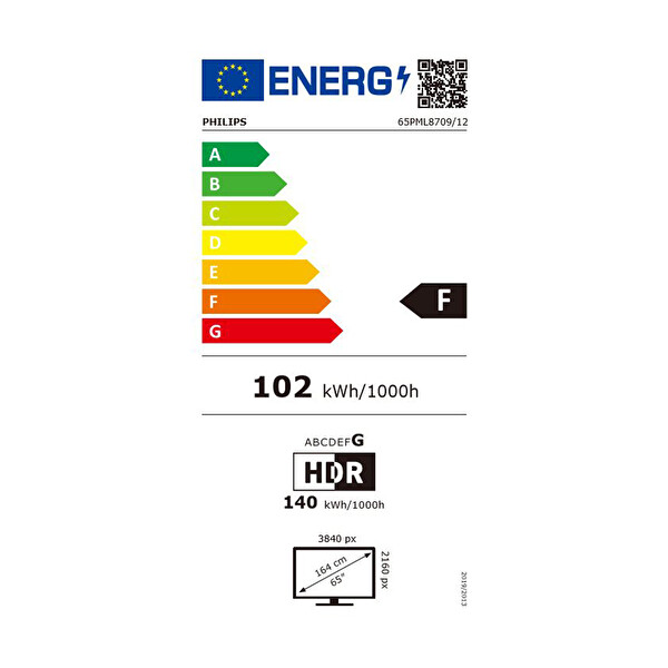 Philips 65PML8709/12 65" 164 CM 4K UHD Quantum Dot Miniled Dolby Atmos ...