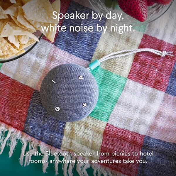 Snooz Go Beyaz Gürültü Ses Makinesi Gece Lambası ve Bluetooth Hoparlör ...