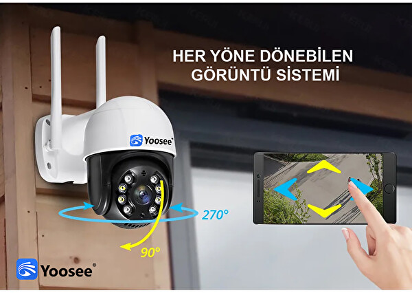 Yoosee YS-XM10 Xmeye 2 MP FHD 355 Derece Dönebilen Suya Dayanıklı ...