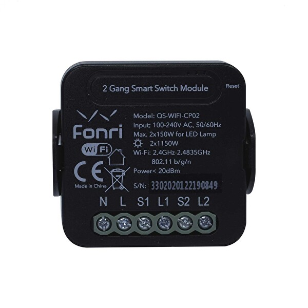 Fonri QS-WIFI-CP02 Kablosuz Akıllı Sıva Altı İkili Anahtar Fiyatı ve ...