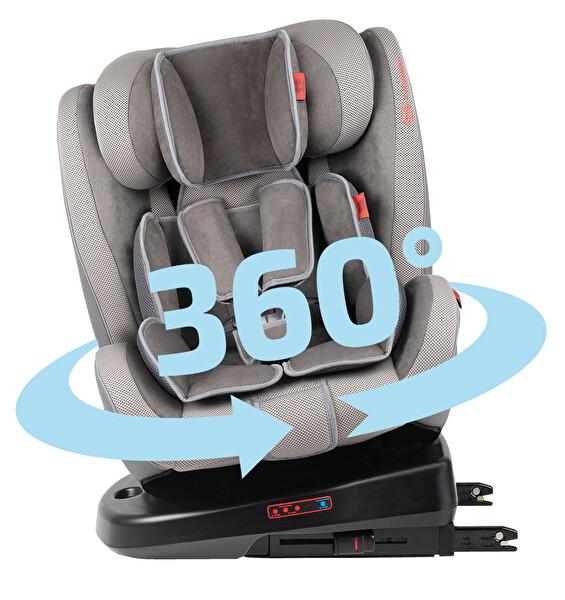Heyner Kids Infiny Twist 0 - 36 KG 360° Dönebilir Isofix Gri Oto ...