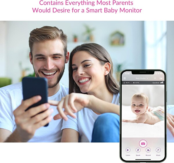 iBaby M8L 1080P WiFi Akıllı Bebek Kamera Monitörü Fiyatı ve Özellikleri ...