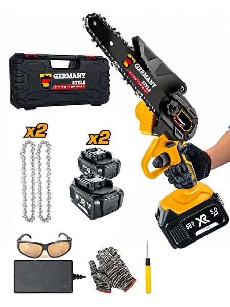 Germany Style 9989VFX Çift Akülü Dal Budama Makinesi ve Budama Makası 2 ...