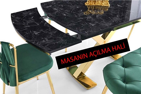 Sweet Home Açılır Anka X Ayak Gardion Desen Masa - 4 Adet Teo Metal ...