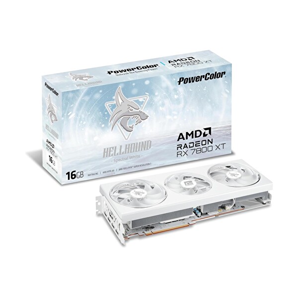 PowerColor Radeon RX 7800 XT Hellhound Spectral White 16 GB GDDR6 25 ...
