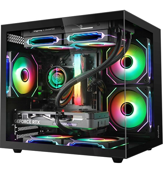 Segotep Brave W1 Siyah 750W 80+ Bronze PCIe 5.0 Midi Tower Gaming Kasa ...