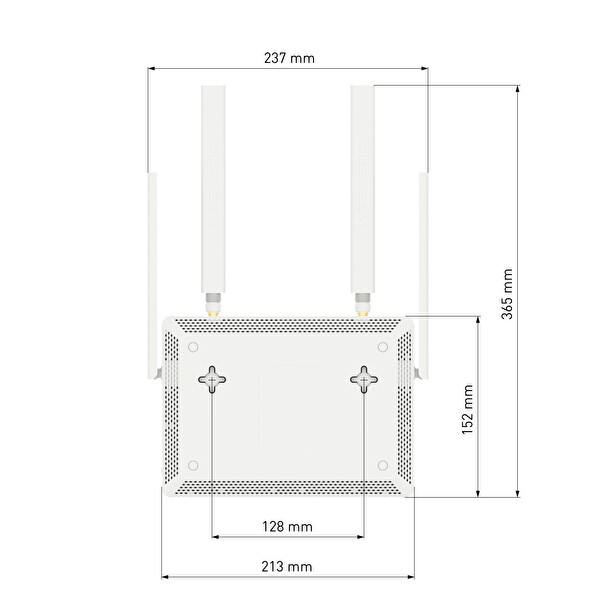 Keenetic KN-2310-01EN Hero 4G AC1300 5 Port Mesh LTE Modem Router ...