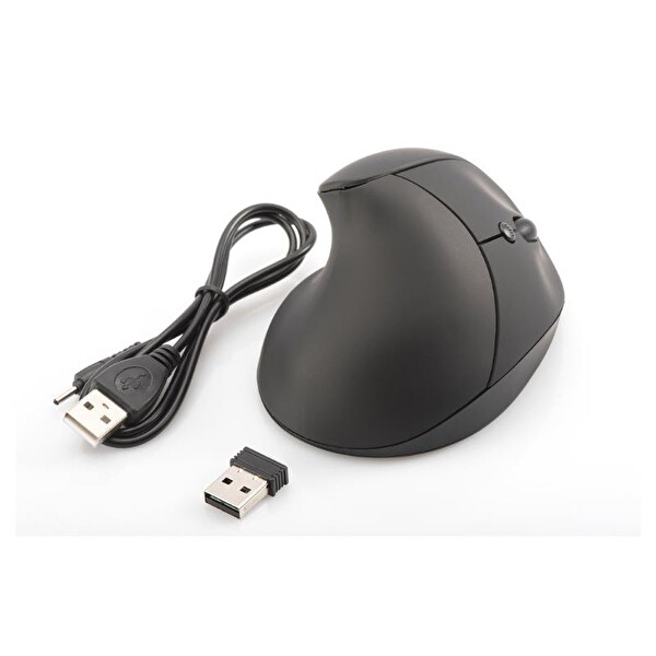 Digitus DA-20155 Dikey Siyah Kablosuz Ergonomik Mouse Fiyatı ve ...