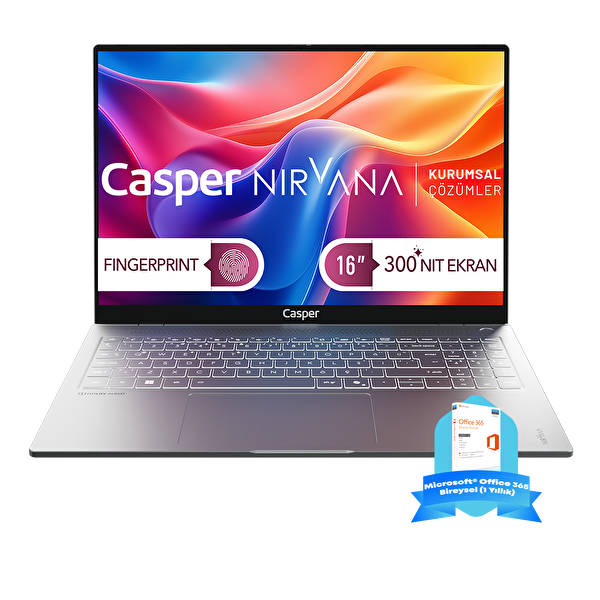 Casper Nirvana S200 Intel Core 9-270H 64GB DDR5 2TB SSD W11H Microsoft® Office 365 Bireysel (1 ...