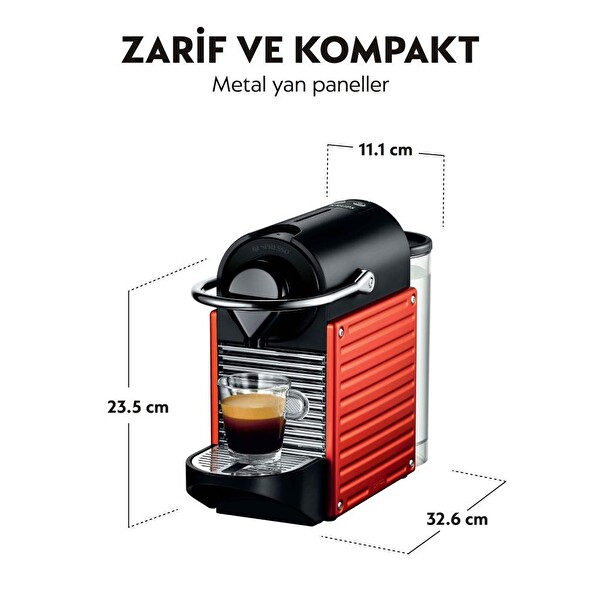 Nespresso C61 Pixie Red Kahve Makinesi Fiyatı ve Özellikleri - Teknosa