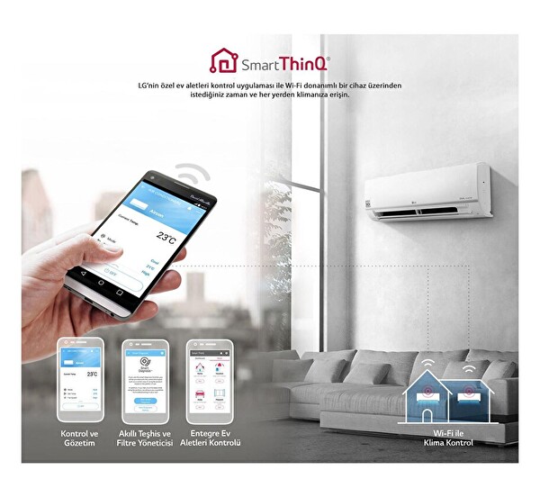 LG Dual Plus S3-M12JA2FA 12000 BTU Duvar Tipi Inverter Klima Fiyatı ve ...