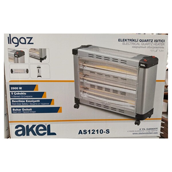 Akel AS1210 Ilgaz Elektrikli Quartz Isıtıcı Soba Buhar Üniteli Fiyatı ...