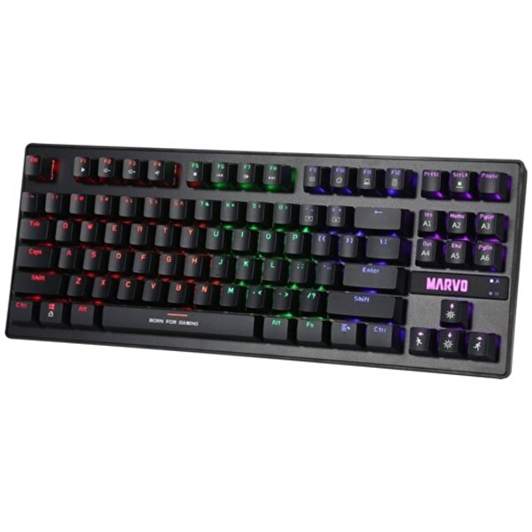 Marvo KG901TR Wired Jixian Blue Switch TKL Rainbow Full Mekanik ...