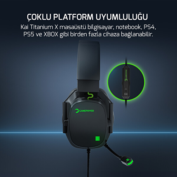 Gamepower Kai Titanium X Manyetik Pad Siyah Gaming Kulaklık Fiyatı ve ...