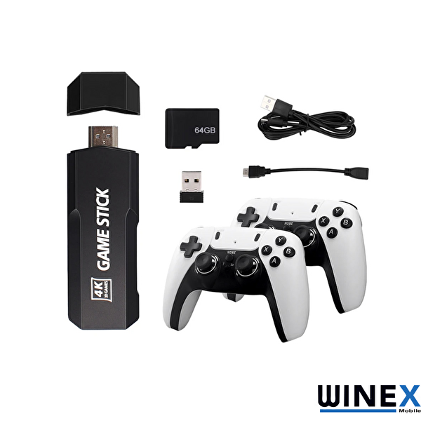 Winex Arcade 4KHD Emuelec Retro Game Stick 90'lı Yıllar Atari Makinesi ...