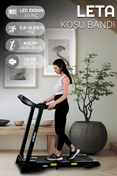 Proforce Leta Led Mavi Ekran Kolay Kurulum Katlanabilir Koşu Bandı ...