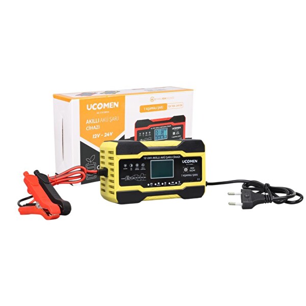 Electroon Ucomen UC-C121001A Sarı 12/24 Volt 10 Amper LED Göstergeli ...