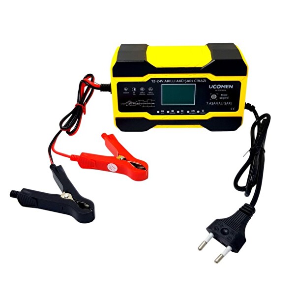 Electroon Ucomen UC-C121001A Sarı 12/24 Volt 10 Amper LED Göstergeli ...