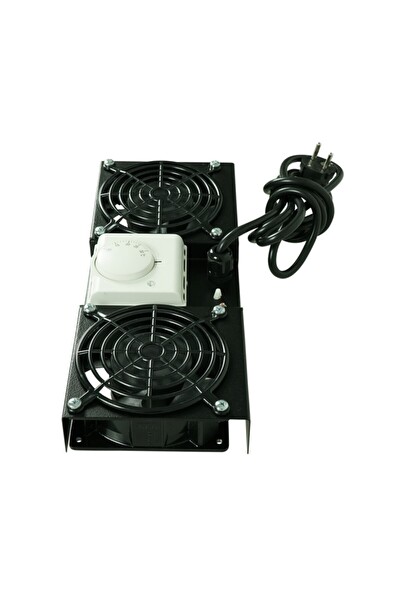 Canovate 2li Rack Termostatlı Duvar Tipi Siyah Kabin Fan Modülü Fiyatı ...