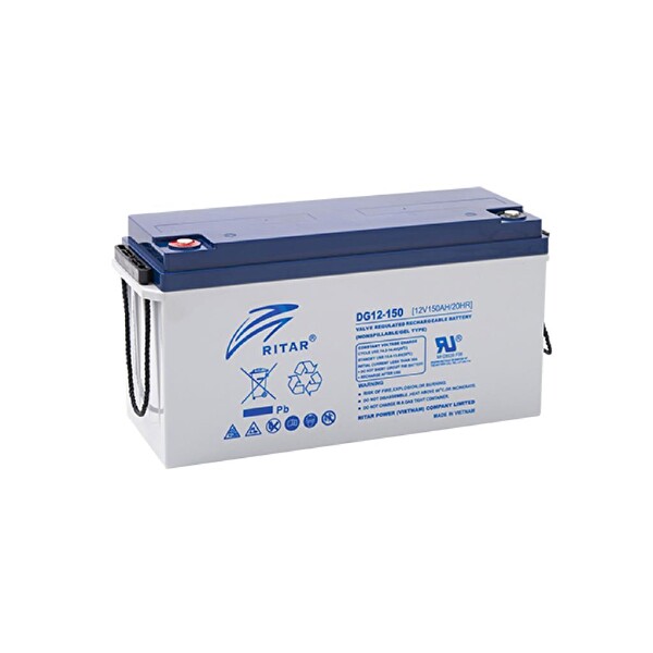 Ritar DG12-150 Deep Cycle 12 V 150 Ah Jel Akü - Üretim Yılı: 2025 ...